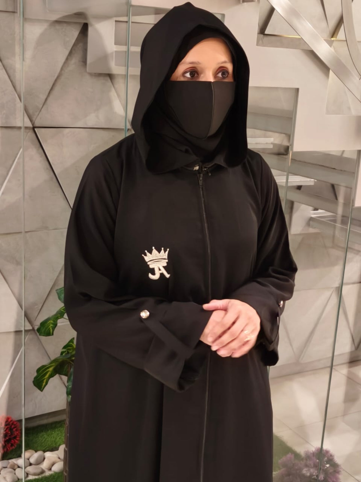 Order Sabr Heart Abaya Online | Best Abayas in Pakistan | Dhaagey